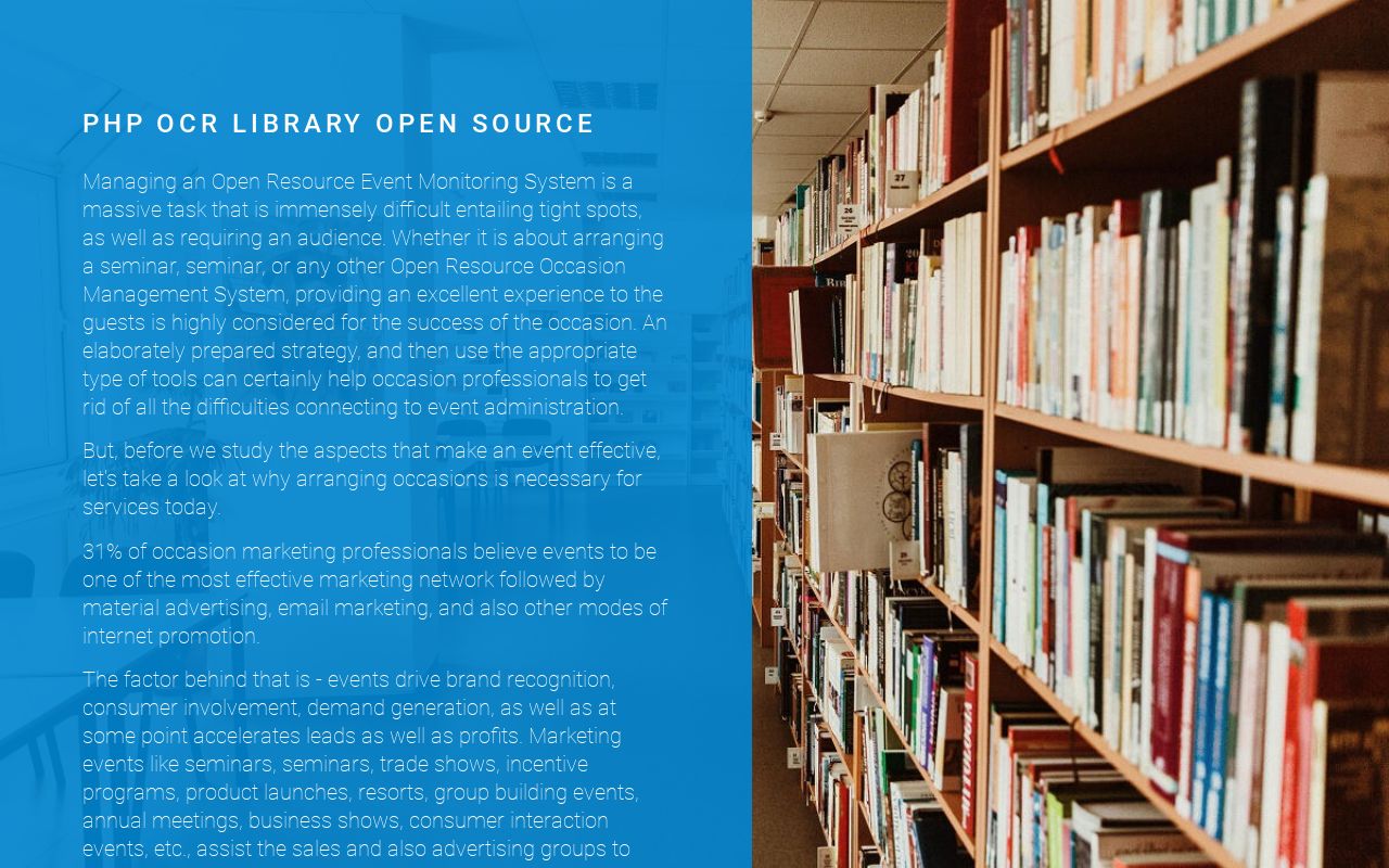 PHP ocr library open source